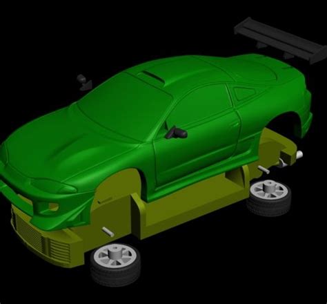 🚗 Mitsubishi Eclipse Fnf 164 Scale Brian Oconner・ Stl File For ・cults