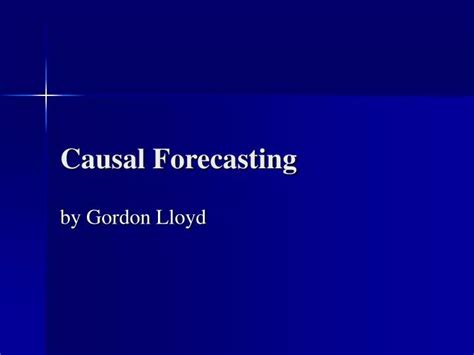 Ppt Causal Forecasting Powerpoint Presentation Free Download Id404608