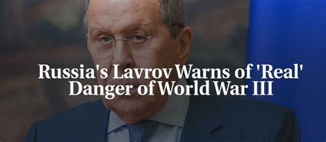 The Sergey Lavrov Inspired Mini History Deep Dive The Government Rag Intelligence Report