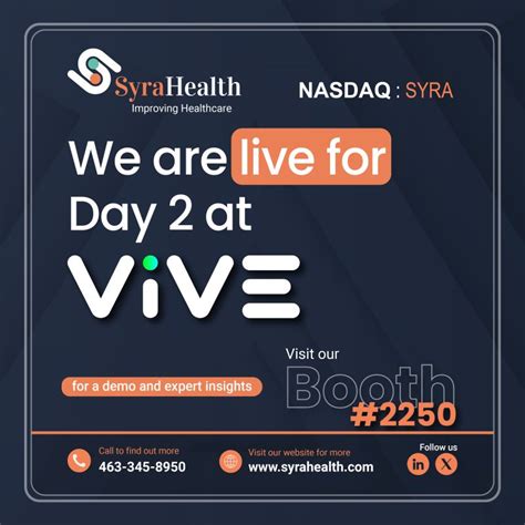 Vive2024 Syra Syrahealth Improvinghealthcare Populationhealth