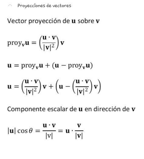 Álgebra Lineal Proyecciones De Vectores Álgebra Matematicas