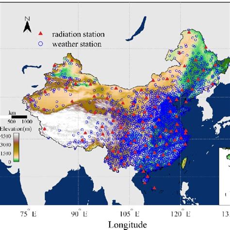 Spatial Distribution Of China Meteorological Administration Weather Download Scientific Diagram