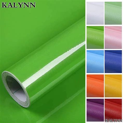 Papier Peint Auto Adh Sif En PVC Imperm Able Film D Coratif Vert