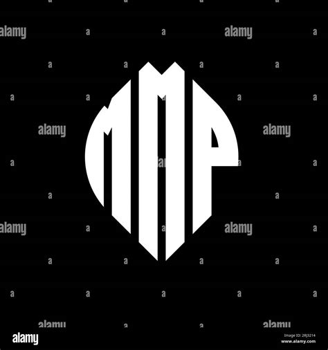 MMP circle letter logo design with circle and ellipse shape. MMP ellipse letters with ...