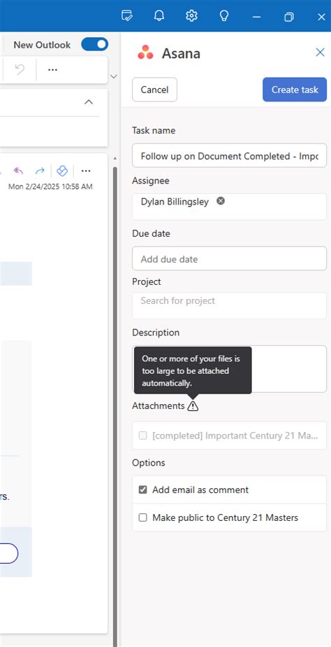 asana app integration in outlook limits file size to 3mb integrations asana forum