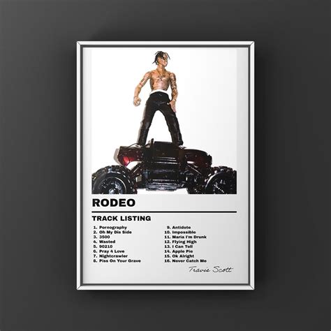 Travis Scott Rodeo Poster Music Trendy Wall Art Digital Download Etsy