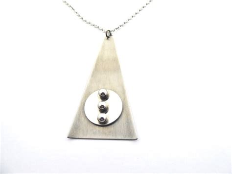 Vintage Modernist Tall Triangle Scandinavian Style St Gem
