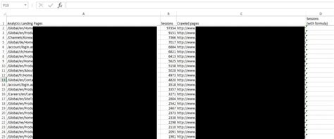 map analytics session data to list of crawled urls anicca