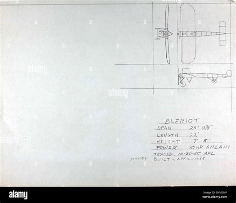 The Bleriot Model Sketch Showcases The Innovative Design Of Louis