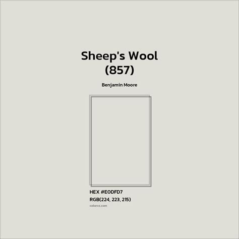 Benjamin Moore Sheeps Wool 857 Paint Color Codes Similar Paints And