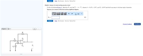 Solved Part A Calculating The Output Voltage Of A