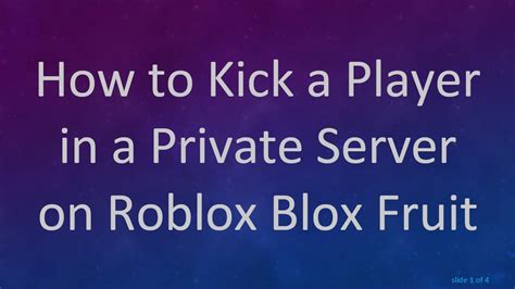 How To Kick A Player In A Private Server On Roblox Blox Fruit Youtube