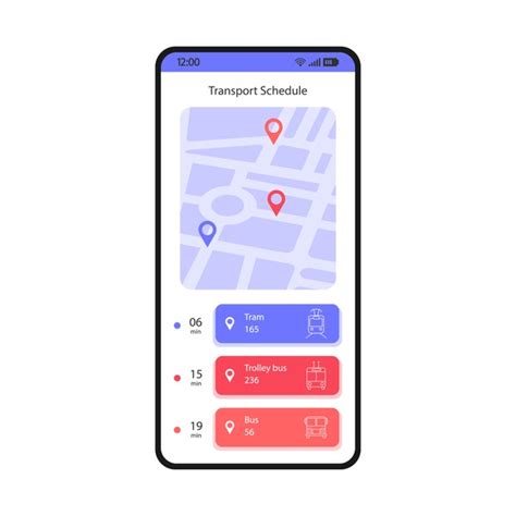 Bus Tracking App Over 444 Royalty Free Licensable Stock Illustrations