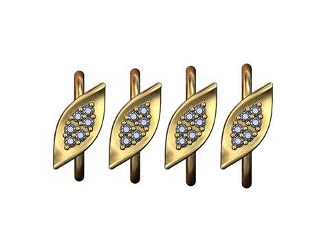 Stl Datei Seite Gekippt Verdreht Diamant Clustet Blatt Band Us Größen 6to9 3d Druck Modell