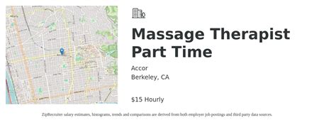 Massage Therapist Part Time Job In Berkeley Ca At Accor