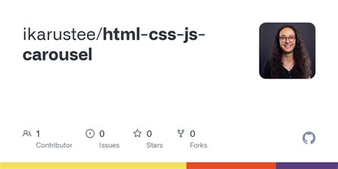 GitHub Ikarustee Html Css Js Carousel