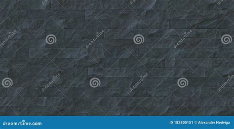 Cobalt Seamless Stone Cladding Texture Stock Illustration