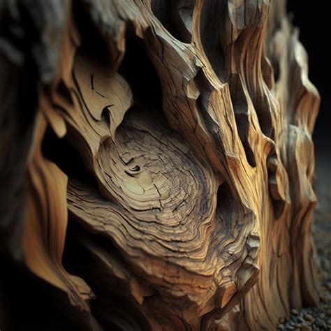Premium AI Image There Is A Close Up Of A Tree Trunk With A Face In It Generative Ai