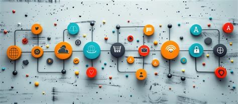 Abstract Social Media Network Connections Premium Ai Generated Image