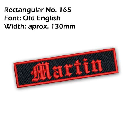 Iron On Embroidered Name Patches At William Fairweather Blog