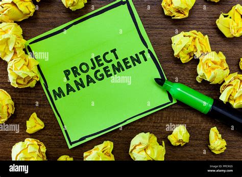 Text Sign Showing Project Management Conceptual Photo Application Process Skills To Achieve