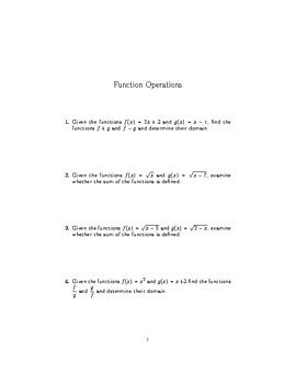 Function Operations By Mathamaniacs TPT