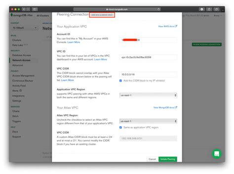 How To Create A Vpc Peering In Mongodb Atlas Cloud And Aws Techcrumble