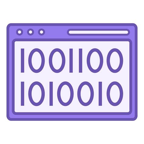 Premium Vector Colored Binary Code Icon