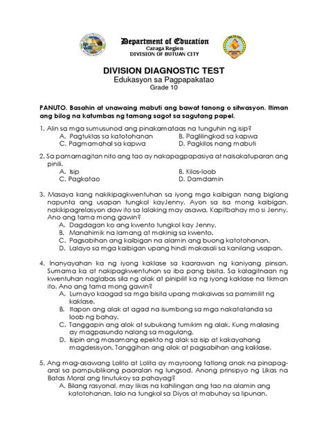 da in esp grade 10 pdf