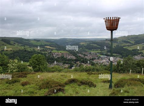 View From Scout Rock Above Mytholmroyd Yorkshire England Poet