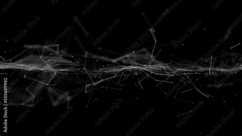 Abstract Digital Data Plexus Technology Background 4k Animation Of An