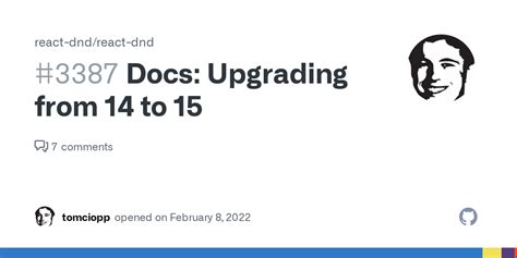 Docs Upgrading From 14 To 15 · Issue 3387 · React Dndreact Dnd · Github