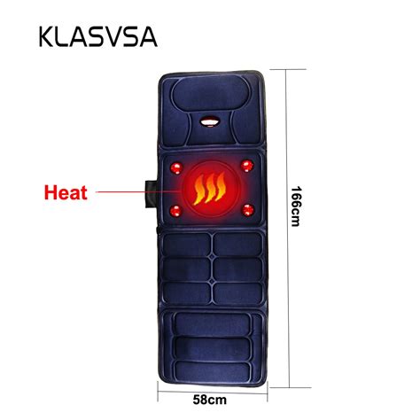 Klasvsa Electric Vibrator Massager Mattress Far Infrared Heating