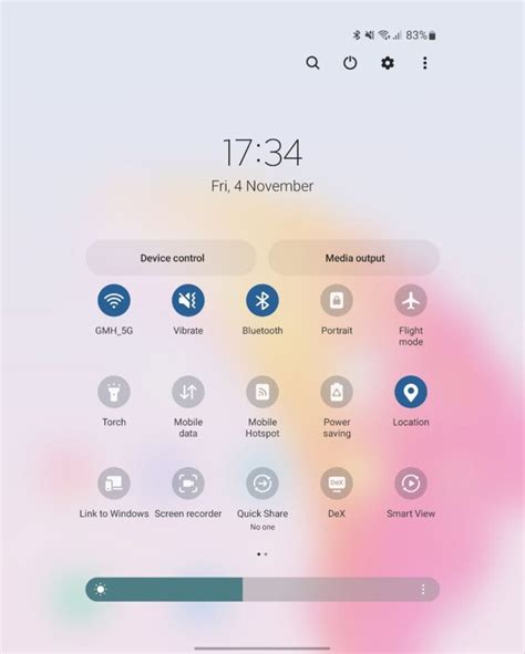 Heres What One Ui 5 0 Quick Settings Panel Has To Offer On Samsung Galaxy Z Fold 3 Sammy Fans