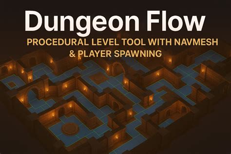 dungeonflow procedural maze dungeon tool with navmesh and player