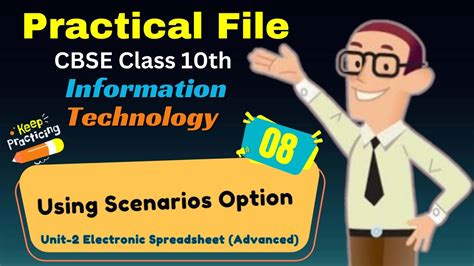 08 Using Scenarios Option Libre Office Calc Class 10 It 402