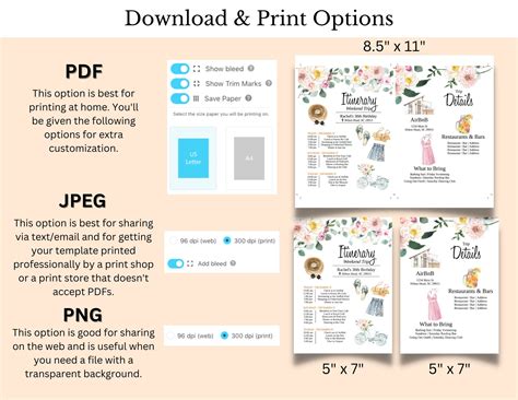 Itinerary Template Girly Lake Itinerary Template Instant Download Weekend Schedule Girls Weekend