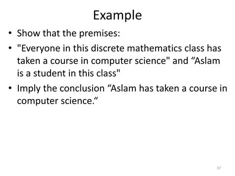 ppt discrete structures rules of inference powerpoint presentation