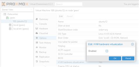 Ошибка kvm virtualization configured but not available Не ошибается