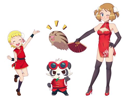 Gazing Eye Bonnie Pokemon Pancham Serena Pokemon Swinub