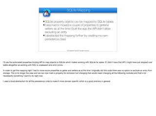 Sqlite And Orm Binding Part Transcript Pdf