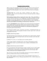Improving Paragraph Transitions Tips And Tricks For A Smoother Course Hero