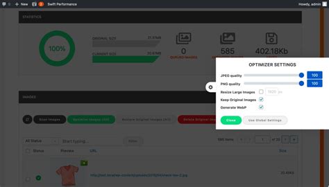 Image Optimizer Swift Performance
