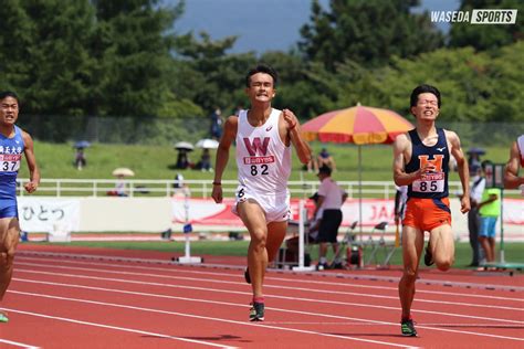 早稲田スポーツ新聞会 On Twitter 陸上競技 富士北麓ワールドトライアル 男子200メートル第1レース 1組（＋0・6） 三浦励