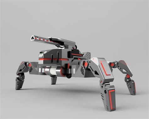 Archivo 3d Mecha Robot Quadruped Concept V1・objeto Imprimible En 3d Para Descargar・cults