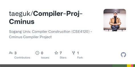 Github Taeguk Compiler Proj Cminus Sogang Univ Compiler