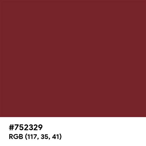 Sun Dried Tomato Color Hex Code Is 752329