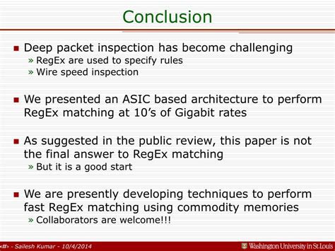 Ppt Algorithms To Accelerate Multiple Regular Expressions Matching For Deep Packet Inspection