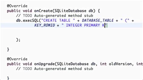 Android Application Development Tutorial 114 Creating Sqlite Database Youtube