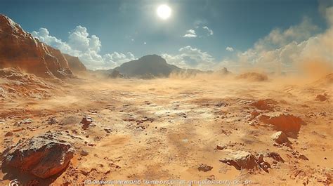 Sweeping Heatwaves Across A Sundrenched Canyon Landscape With Dry